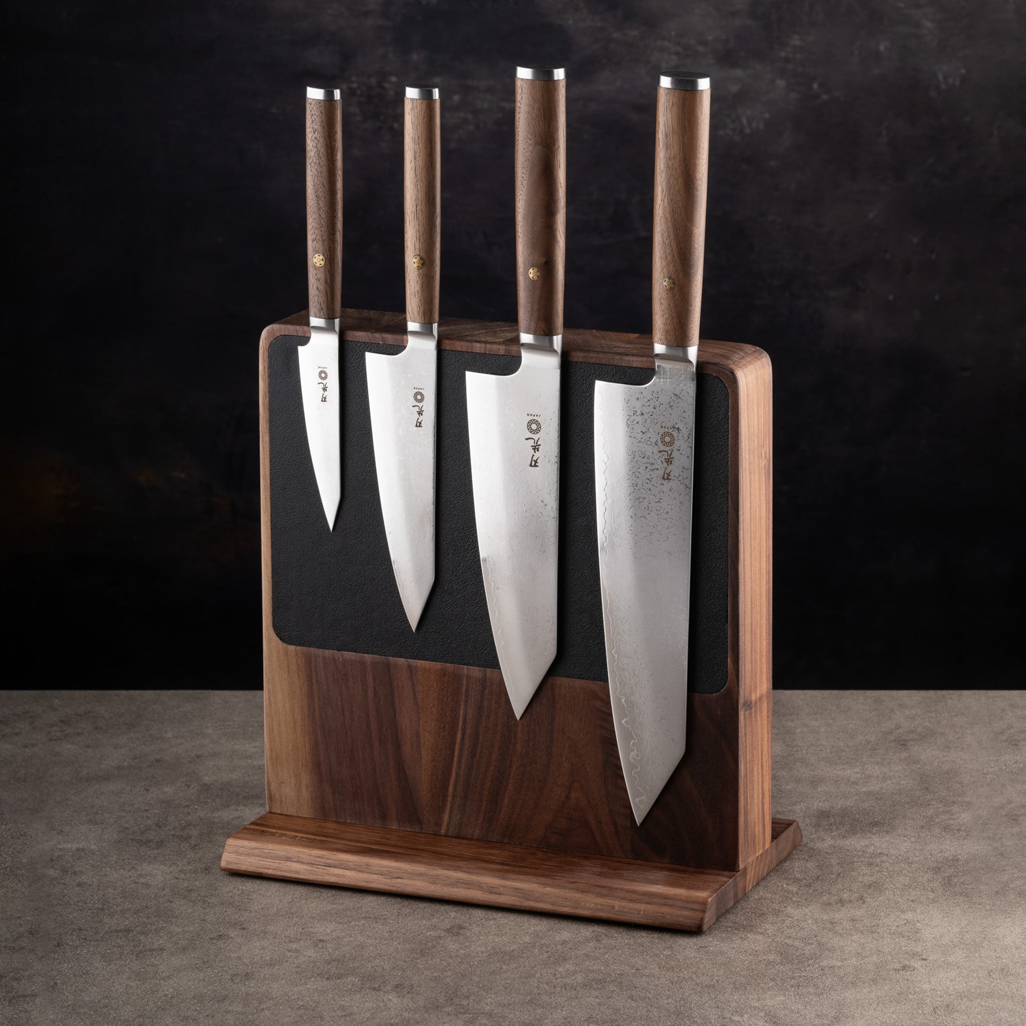Full Magnetic Block Pro Set - Walnut – Hazaki Knives