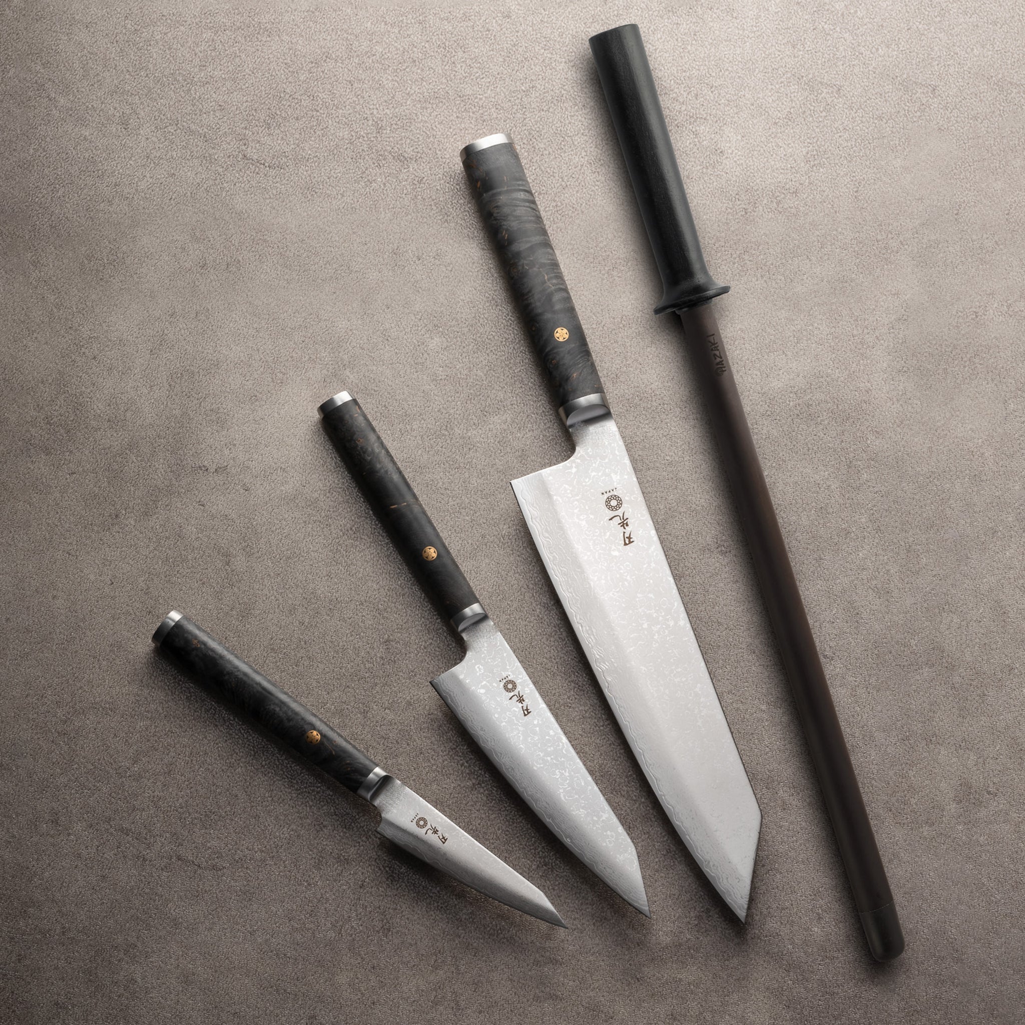 4 Pc Pro Set - Maple Burl – Hazaki Knives