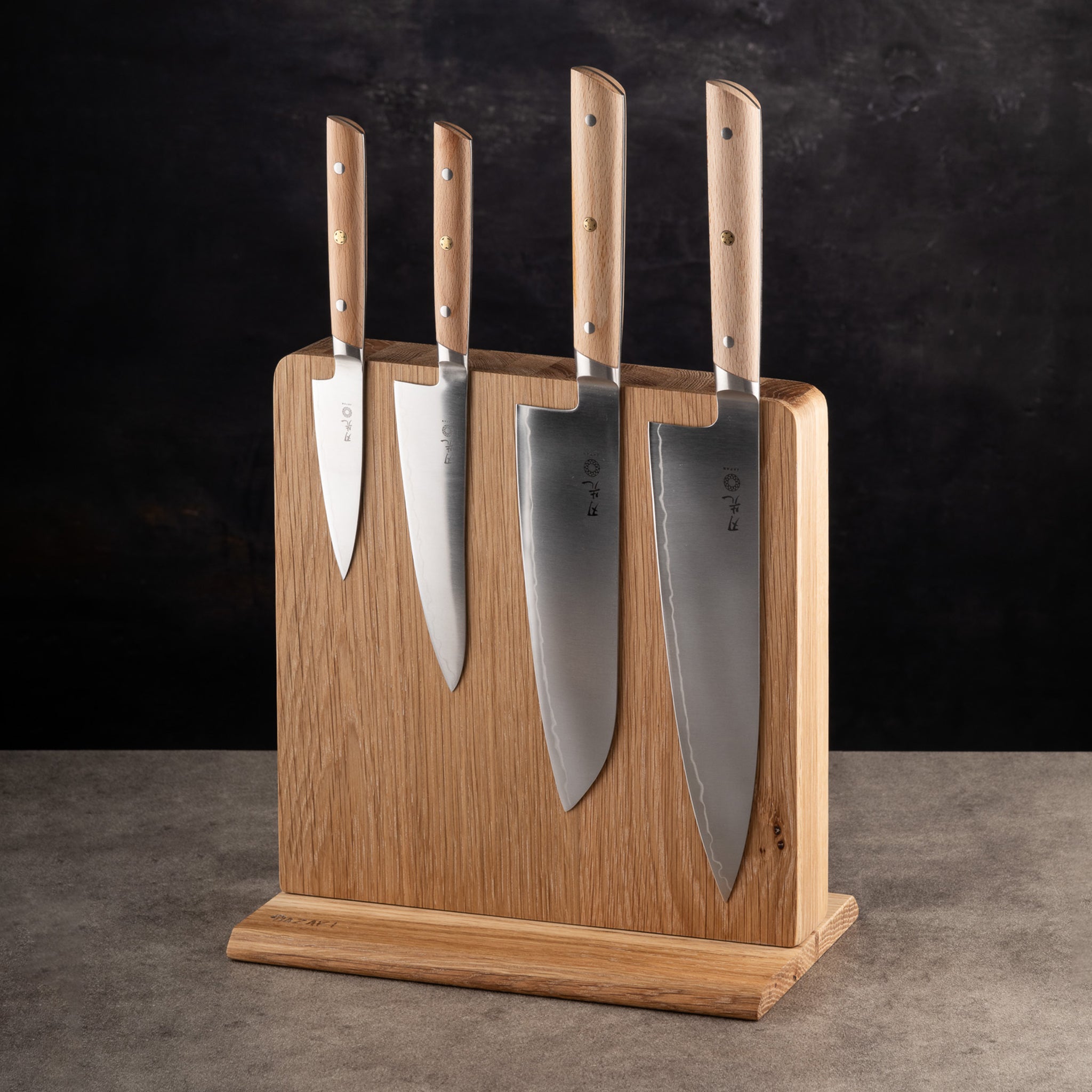 Full Magnetic Block Classic Set - Beech – Hazaki Knives